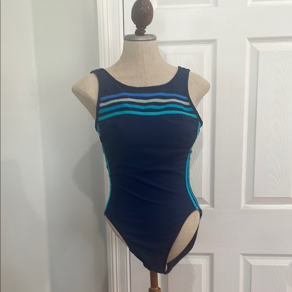 Miraclesuit | Swim | Miraclesuit Navy Blue Onepiece Swimsuit Stripes ...